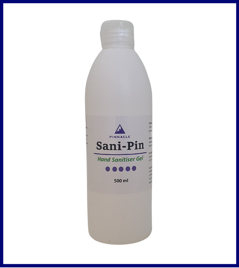 SaniPin Hand Santiser Gel 250/500ml – Pinnacle Pharmaceuticals